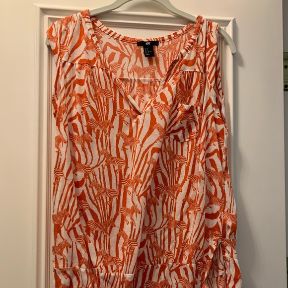 H&M | Tops | Hm Zebra Animal Stripe Tank Shirt | Poshmark